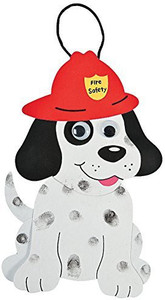 FUN EXPRESS Fire Safety Dalmatians Craft Kit 24 Pack 8". Cardstock ...