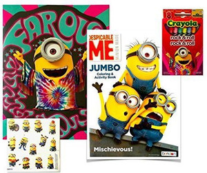 Despicable Me Minions 4 piece Gift Set - Groovy 'Far Out' Minion Folder ...