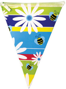 Birthdays & Parties Bees And Flowers Theme Pennant Banner Price in ...