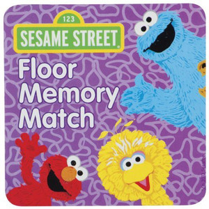 Toysmith Sesame Street Floor Memory Match Strategy & War Board Game ...