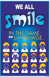 SignageShop flex We all smile in the same language Poster Emergency ...