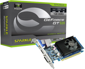 Sparkle GeForce GT 520 DDR3 1 GB NVIDIA Chipset 64 bit 810 MHz Graphics Card - Sparkle ...