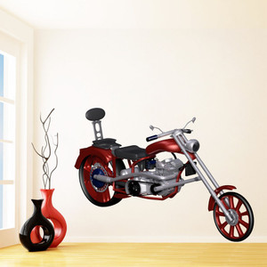 Impression Wall 55.88 cm Impression Wall Rider Bike Wall Stickers Self Adhesive Sticker Price in ...