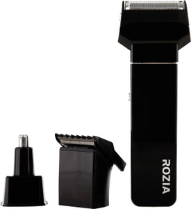 ROZIA HQ5200 3 in 1 Hair Clipper with Shaver and Nose Trimmer 45 min Runtime 4 Length Settings ...