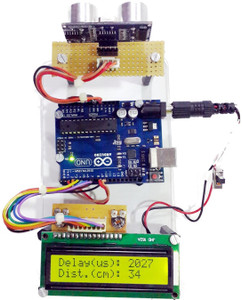 LogicInside Arduino UNO Based Portable Ultrasonic Distance Measurement