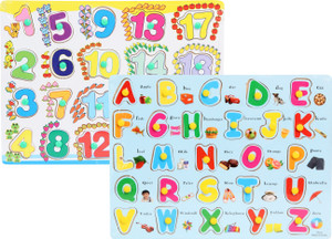 FabSeasons Alphabets (A-Z) & Numbers (1-20) Blocks / Puzzle Price in ...