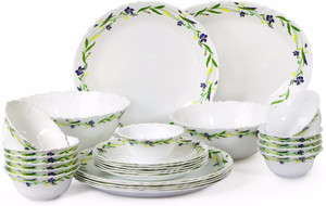cello Pack of 13 Opalware Cello Imperial Amazon Creeper Opalware Dinner Set, 27 Pieces Dinner ...