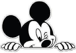 Asmi Collections 62 cm Snooping Mickey Mouse Removable Sticker Price in India - Buy Asmi ...