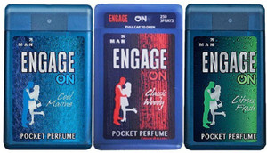 Buy Engage Men On Cool Marine, Citrus Fresh & Classic Woody Pocket Perfume - 108 ml Online In ...