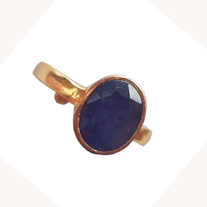 RS JEWELLERS RS JEWELLERS Gemstones 5.64 Ratti Natural Certified BLUE SAPPHIRE neelam Gemstone ...