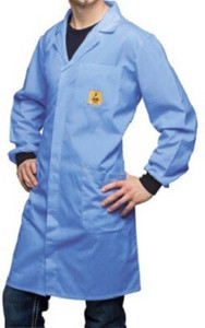 REYTAiL ESD Safe Blue Antistatic Unisex Lab Apron / Jacket / Coat [XXL Size, Pack of 40] Shirt ...