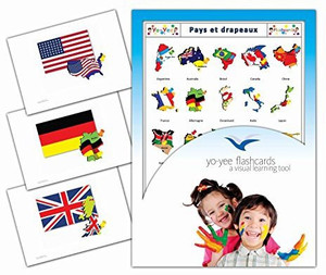 Yo Yee Flashcards Pays Et Drapeaux - Fiches De Vocabulaire - Continents ...