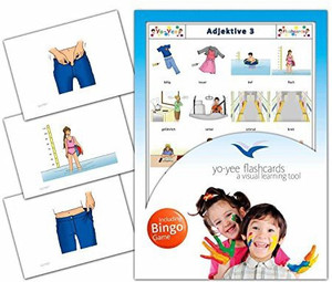 Yo Yee Education Adjectives Flashcards In German Language - Set 3 ...