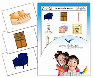 Yo Yee Flashcards Tarjetas De Vocabulario - La Sala De Estar - Living ...