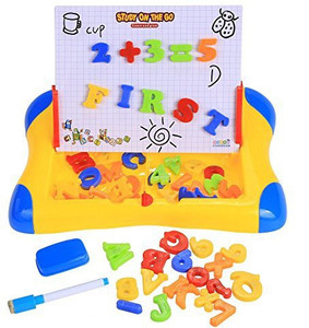 PEATAO Magnetic Drawing And Writing Board Learning Easel With ...