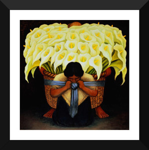The Flower Carrier With Calla Lilies - "Diego Rivera Paintings ...