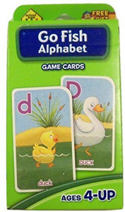 School Zone Educational Flash Cards ~ Go Fish Alphabet (Uppercase And ...