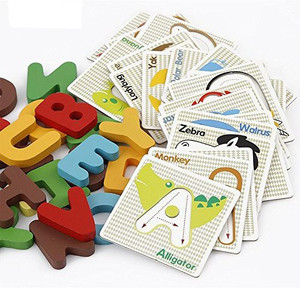 Baby Besties Alphabet Letters Abcs Matching Puzzle Cards With Animals ...