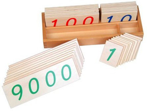 Kid Advance Montessori Large Wooden Number Cards With Box Price in ...