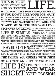 This Is Your Life Quotes Poster Art | Motivational Posters For Room ...