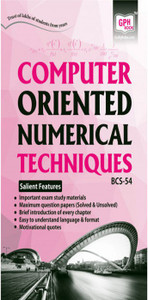 IGNOU BCS 54 Computer Oriented Numerical Techniques Guide Book With Previous Year Solved Papers ...