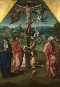 Workshop of the Master of 1518 - The Crucifixion Fine Art Print - Art & Paintings posters in ...