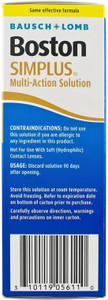 BAUSCH & LOMB Boston Simplus Multi-Action Solution For Rigid Permeable (105 ml) Price in India ...