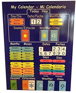 Children's Calendar - English Spanish the First and Only Bi-Lingual ...