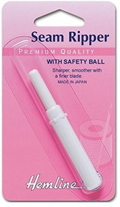 Hemline H262 | Small Premium Seam Ripper With Safety Ball - H262 | Small Premium Seam Ripper ...