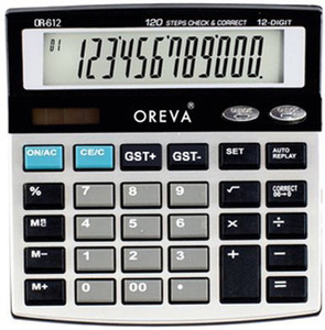 Flipkart.com | OREVA OR-612 Check & Correct GST Calculator (SILVER) Basic Calculator - Basic