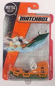 MATCHBOX 2017 Gator Raider (Air Boat) 83/125, Orange and Green - 2017 Gator Raider (Air Boat) 83 ...