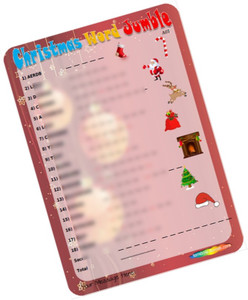 PartyStuff Christmas Word Jumble - Word Jumble in Paper Games (12 Cards ...