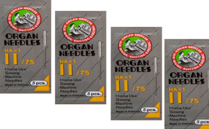 ORGAN Needles (4 Packs, 20 Needles, Each Contain 5), Ha 11 No. Works with All Automatic Sewing ...