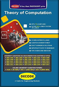DECODE-Theory of Computation for SPPU (TE COMP SEM-I COURSE-2015): Buy DECODE-Theory of ...