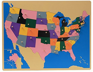 Genrc Montessori Toys for Toddlers America Puzzle United States Map ...