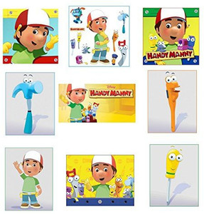 Genrc 9 Handy Manny stickers, favors, party supplies, labels, birthday, decorations, crafts ...
