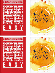 Combo Posters Set Of 4 Rolled Posters with No One Said It Would Be Easy ...