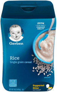 GERBER Rice Cereal - 454g (16oz) Cereal Price in India - Buy GERBER Rice Cereal - 454g (16oz ...