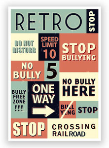 Retro Motivational Motivational Wall Art Poster 12 x 18 Inch Paper ...