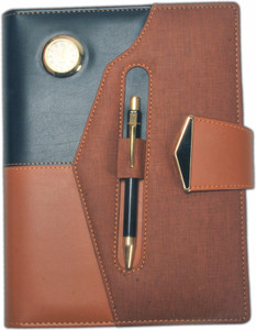 BTC Executive Refillable Folder Diary 2019 Book-size Planner/Organizer Single Ruled 320 Pages ...