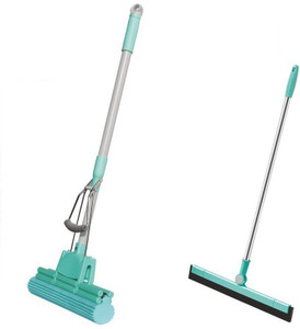 Spotzero 2 Pc Cleaning Combo Sponge Mop with 180 Degree Water Wiper Mop Set Price in India - Buy ...