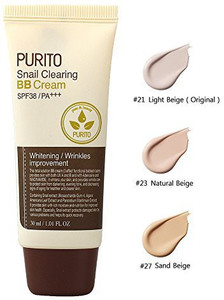 Purito Snail Clearing Bb Cream Spf38 Pa++ 30Ml 23 Natural Beige Foundation - Price in India, Buy ...