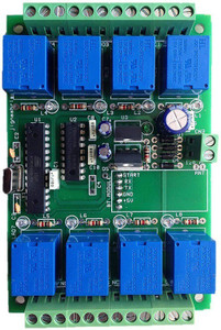 JR Electrokits Bluetooth 8 Channel Relay Control Board with Android App for Home Automation (KA ...