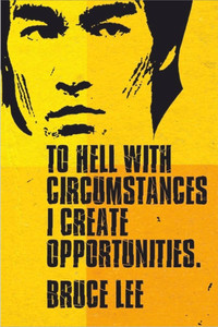 AD Bruce Lee Motivational Wall Poster Paper Print - Quotes & Motivation ...