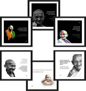 AD Mahatma Gandhi Wall Poster For Room Paper Print - Quotes ...