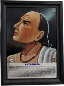 Portrait of scientist ARYABHATA mat canvas laminated duly framed Paper Print - Educational ...