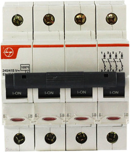 L&T Exora MCB - 63A, 4Pole (FP), 10kA, C Curve BB40630C MCB Price in India - Buy L&T Exora MCB ...