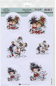 Hobby House Winter Friends Wee Stamps Topper Sheet, 8.3" By 12.2 ...