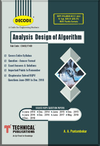 DECODE-Analysis Design Of Algorithm For RGPV (SEM-iV CSE/IT) R-18: Buy DECODE-Analysis Design Of ...