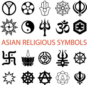 Asian Religion Symbols Motivational Poster|Inspirational Poster|Posters ...